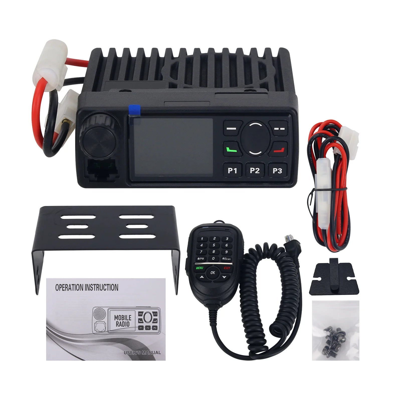 HamGeek MT-8900 Mini Mobile Radio AM FM Receiver VHF UHF Transceiver ...