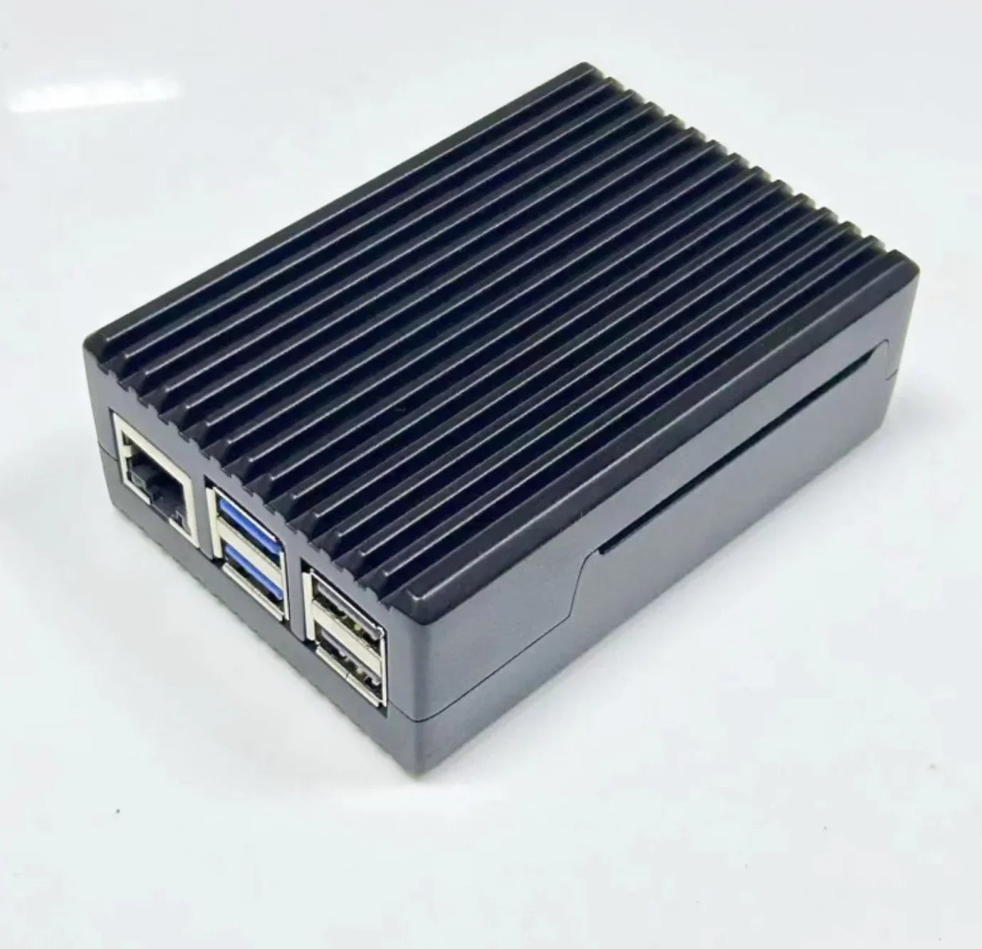 Raspberry Pi 5 Aluminium Alloy Case Metal Shell with Silicone Heatsin ...