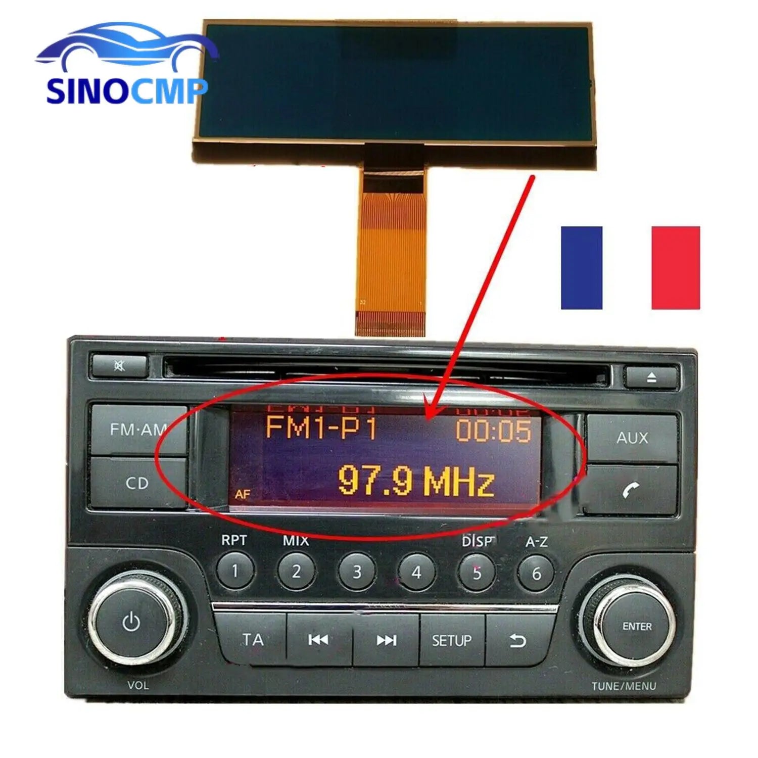 Car Screen LCD Display Navigation Radio Touch 28185BH30B 28185BH30C 2 ...