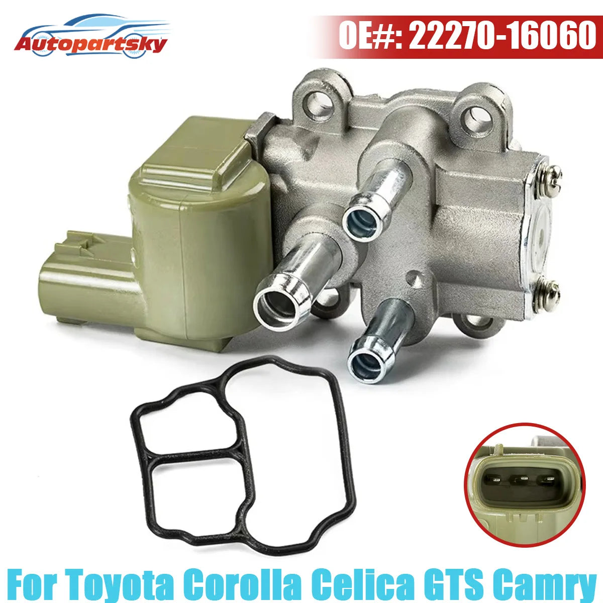 22270-16060 GT7610-173 2227016060 Idle Air Control IAC Valve For Toyo