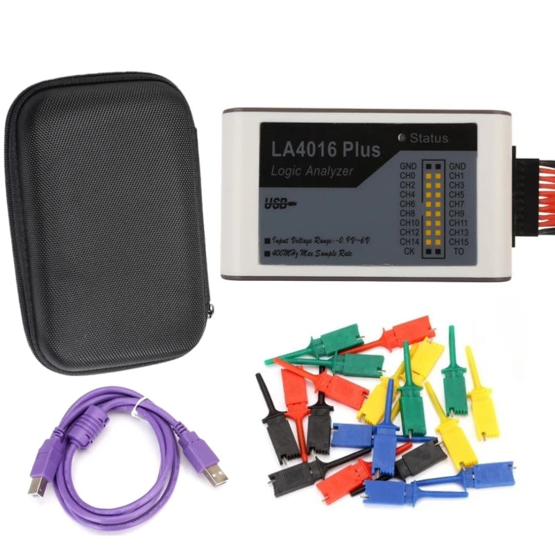 New LA4016 16 Channel Logic Analyzer 400MHz Max Sample Rate Support P ...
