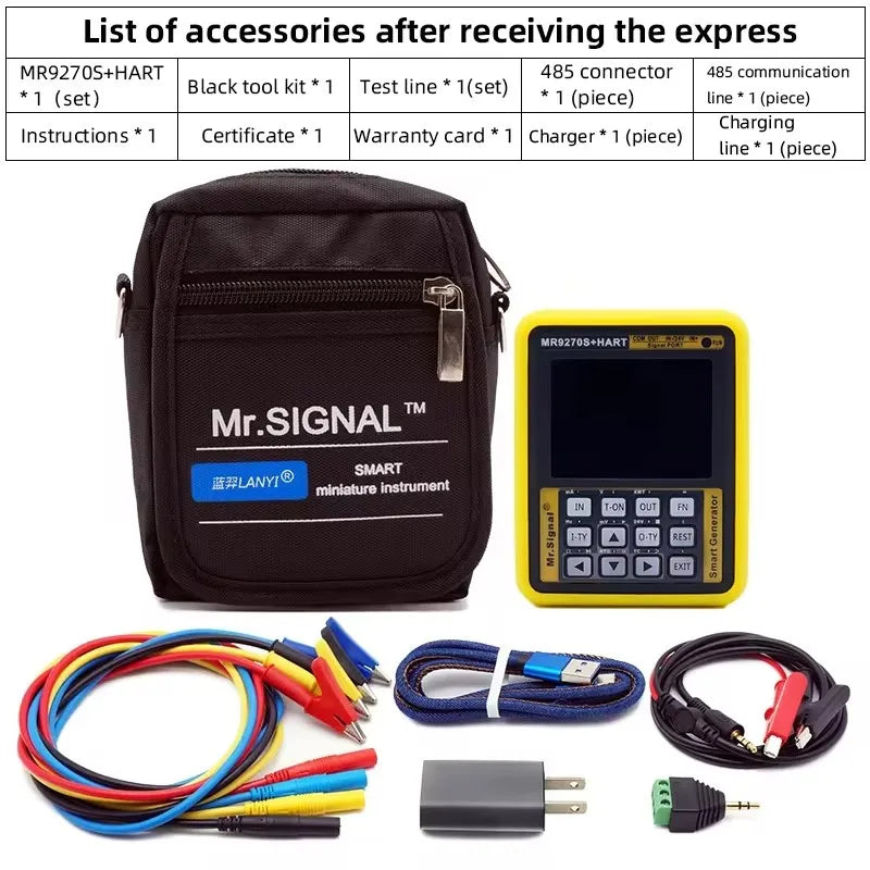 MR9270S + HART 4-20MA Signal Generator Calibrate Current Voltage PT10 ...