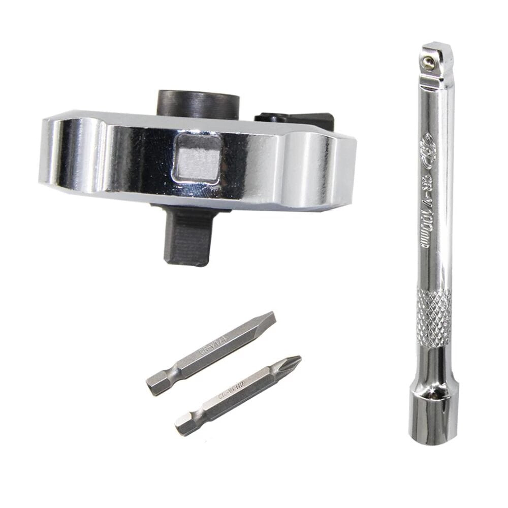 Mini Dual Head Drive Finger Ratchet and Ball Head Extension Bar and Two ...