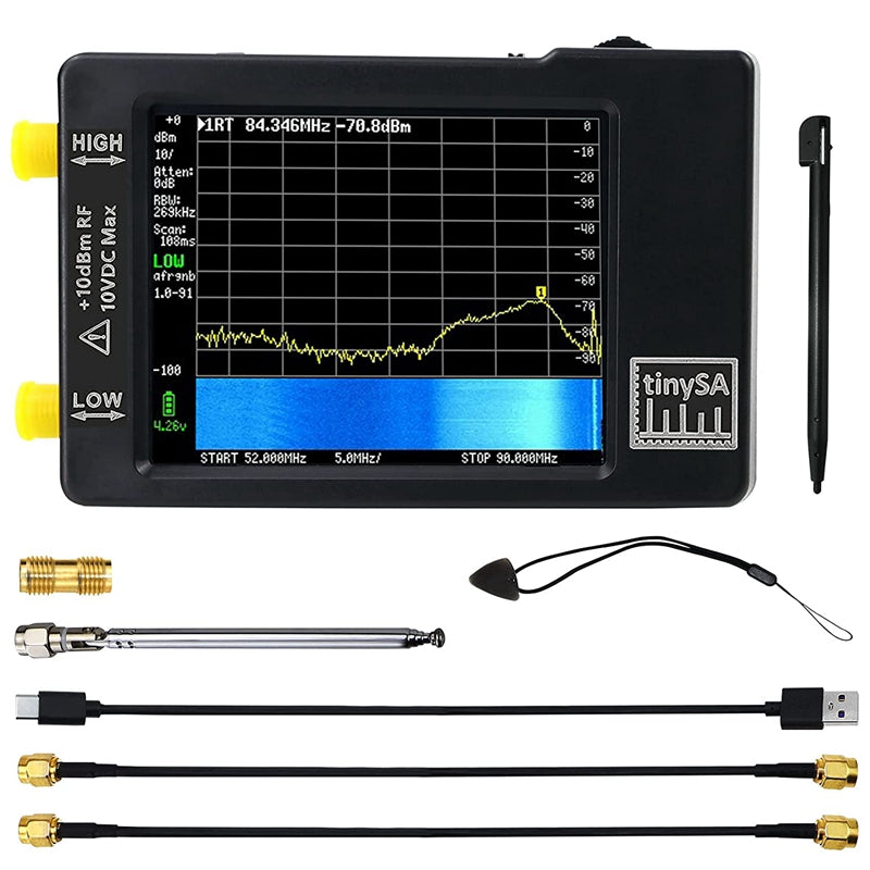 Spectrum Analyzer MF HF VHF UHF Input for 0.1MHZ-350MHZ and UHF Input ...