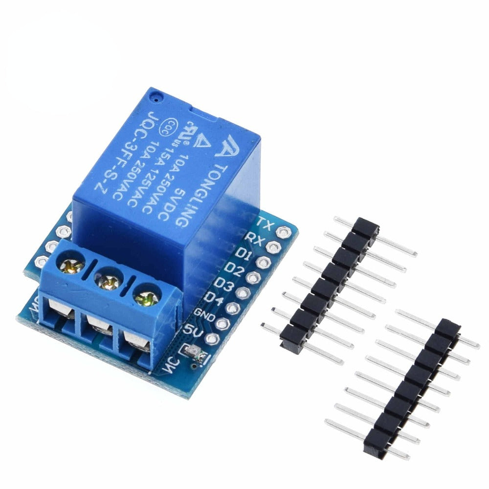 One Channel Wemos D1 Mini Relay Shield Wemos D1 Mini Relay Module for ...