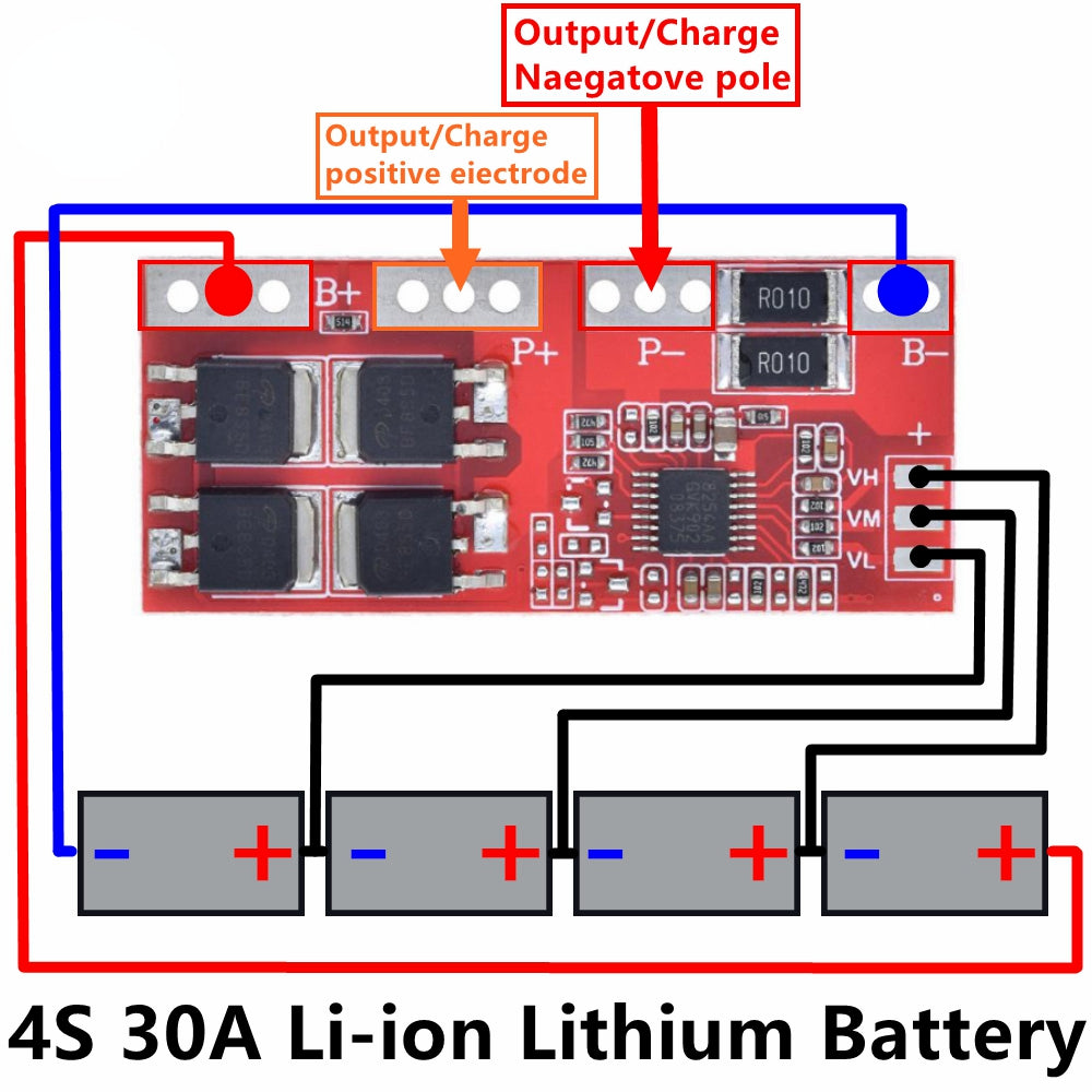 Lithium Battery 18650 Charger Protection Board Module Overcharge Over ...